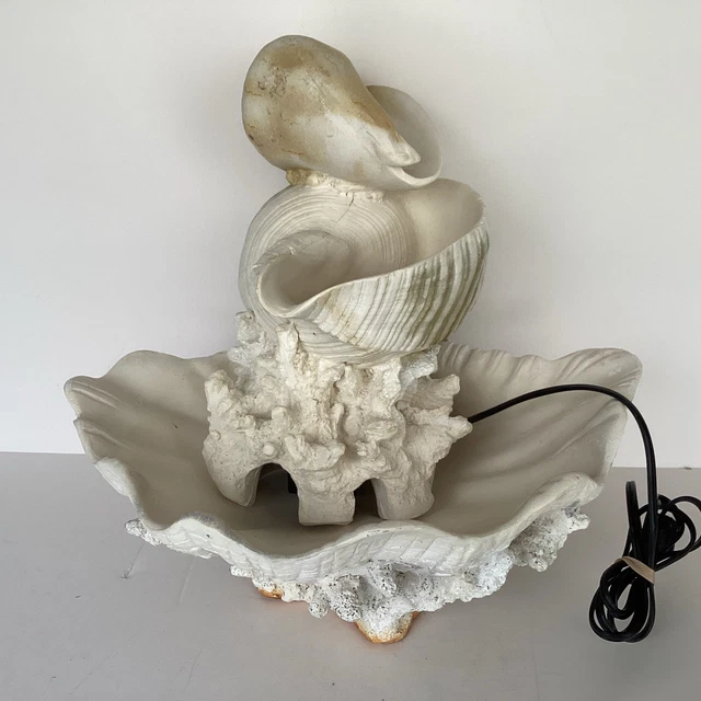 VINTAGE 70'S GIANT Clam Shell Fountain Tested And Works Great $75.00 ...