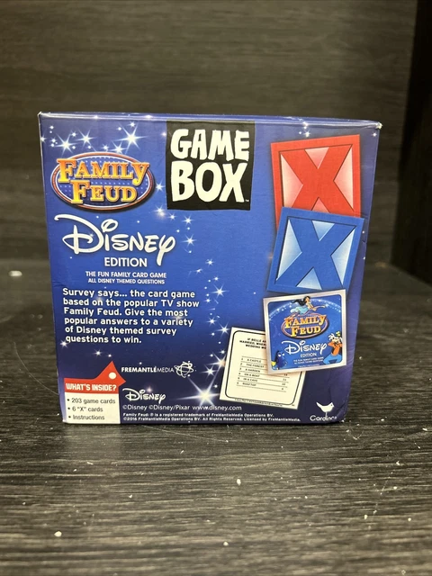FAMILY FEUD GAME Box Disney Edition Card Game - Disney Themed Questions ...