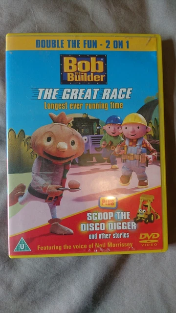 BOB THE BUILDER - The Great Race / Scoop The Disco Digger (DVD, 2004) £ ...