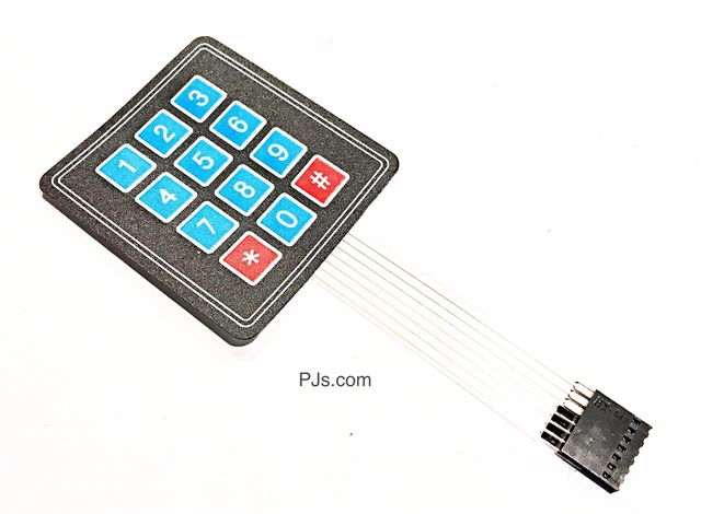 12 KEY 4X3 Matrix Membrane Keypad For Arduino Project $3.02 - PicClick