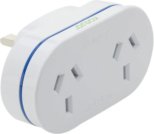 UK DOUBLE POWER Adapter, 2X S/NZ Sockets, Use in UK, White $59.98 ...
