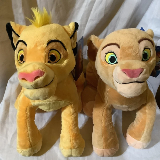 DISNEY STORE LION King Young Nala and Simba Plush Set Stuffed Animal ...