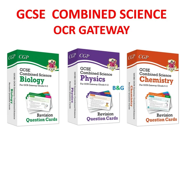 GCSE COMBINED SCIENCE OCR Gateway Revision Cards Biology Physics ...
