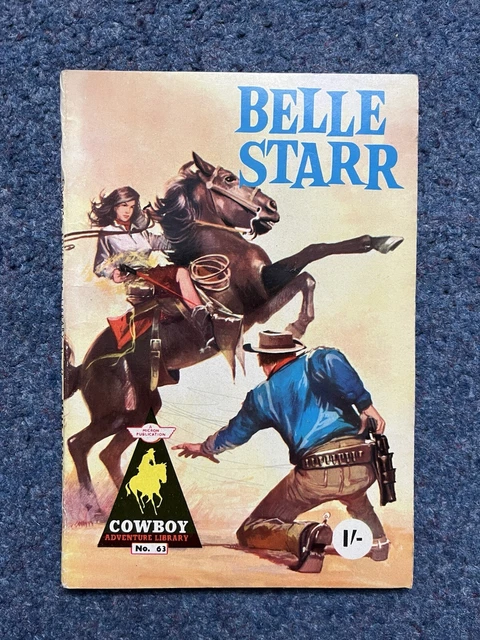 COWBOY ADVENTURE LIBRARY Comic No. 63 Belle Starr £9.99 - PicClick UK