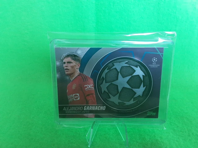 TOPPS 2024 UEFA CL, Alejandro Garnacho, Manchester United, reliquia di ...