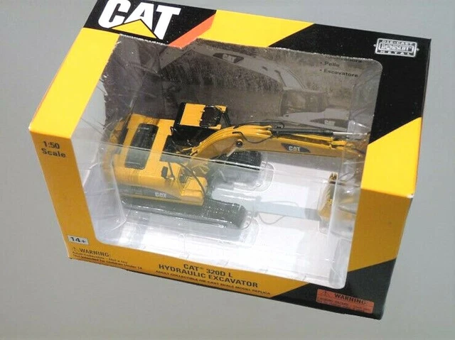 CATERPILLAR NORSCOT 55214 CAT 320D L EXCAVATOR w/METAL TRACKS 1:50 NEW ...