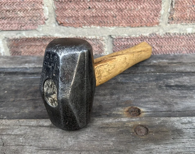 VINTAGE 4LB GILPIN Club Hammer Lump Hammer Mallet Blacksmiths Builders ...
