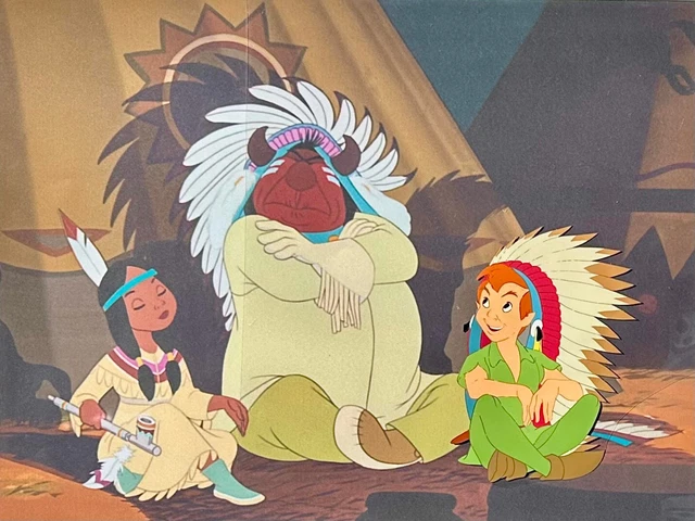 1953 RARE WALT Disney Peter Pan Indian Original Production Animation ...