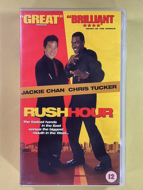 RUSH HOUR, VHS Video, 1999, Jackie Chan, Chris Tucker, Cert 12 Movie £2 ...