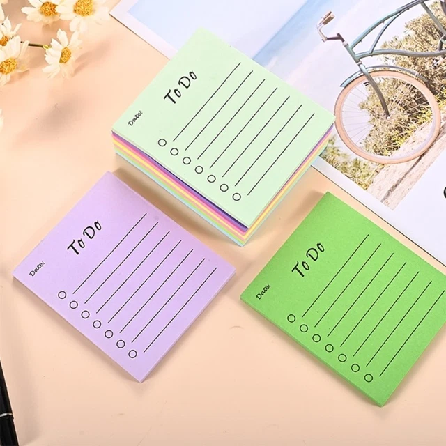 MEMOS PAD EASY to Use To-Do List Stickier Note Lined Writing Pad Paper ...