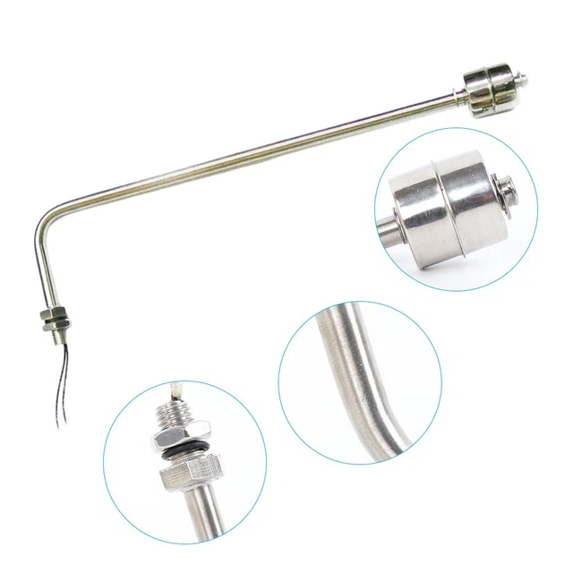 L TYPE FLOAT Switch 250MM Stainless Steel 120C Pressure 5Mpa Tank ...