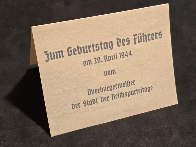 WW2 WWII THIRD Reich Nazi German cover letter BIRTHDAY INVITE 1944 £6. ...