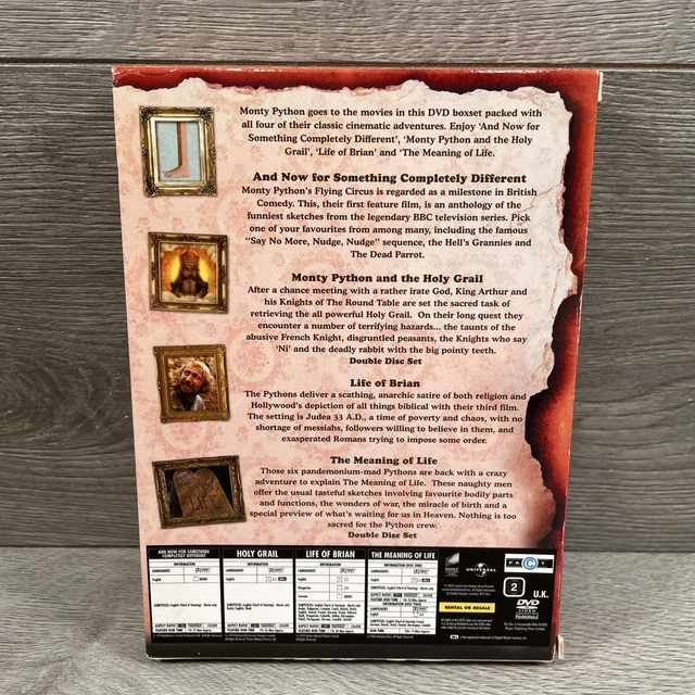 MONTY PYTHON - The Movies DVD Box Set 2006 Comedy John Cleese £6.00 ...