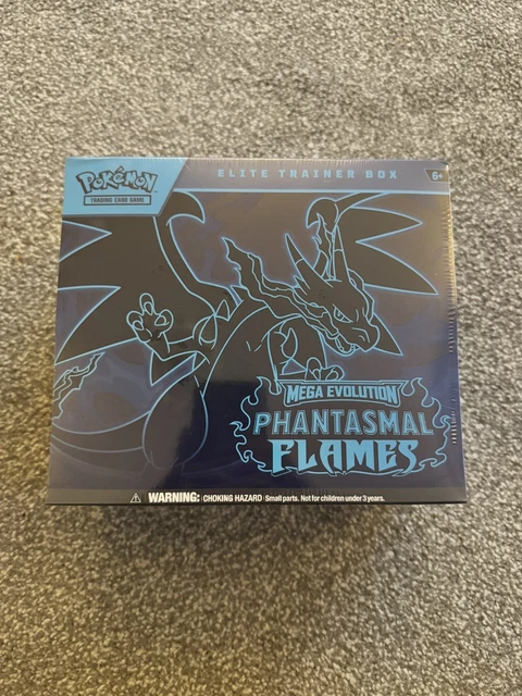 POKEMON TCG: MEGA Evolution Phantasmal Flames Elite Trainer Box - ETB £ ...