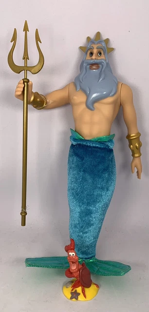 DISNEY STORE THE Little Mermaid King Triton Merman Limited Edition W ...