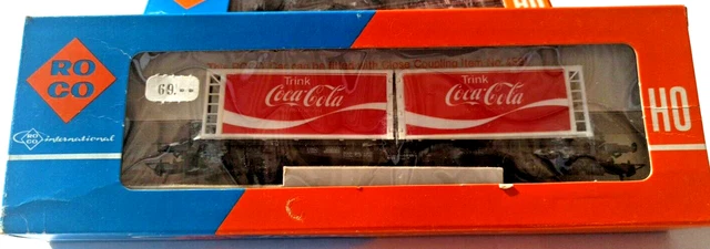 ROCO 4320 HO Containertragwagen Coca Cola DB Lgjs 042 0 521-5 OVP EUR ...