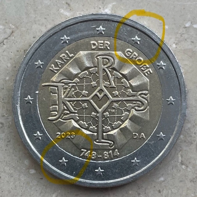 SELTENE - KARL der große 2 euro münze - Prägung EUR 50,00 - PicClick DE