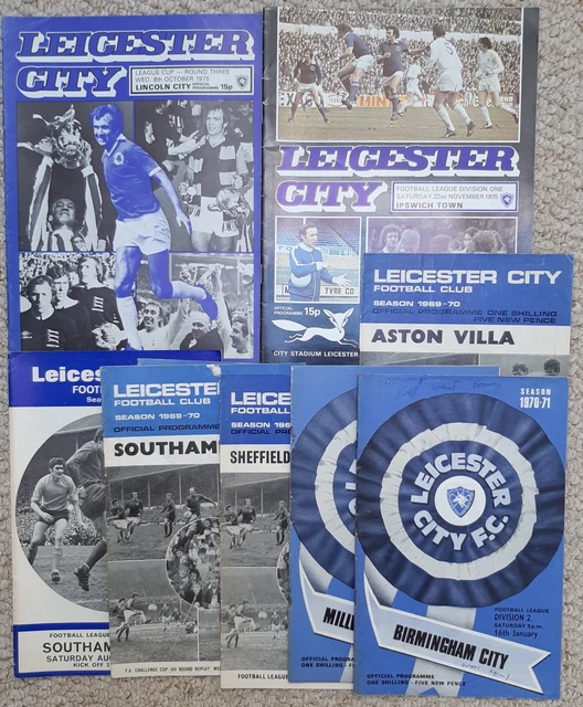 LEICESTER CITY FC Programmes - Big Collection Includes Rarities £1.00 ...