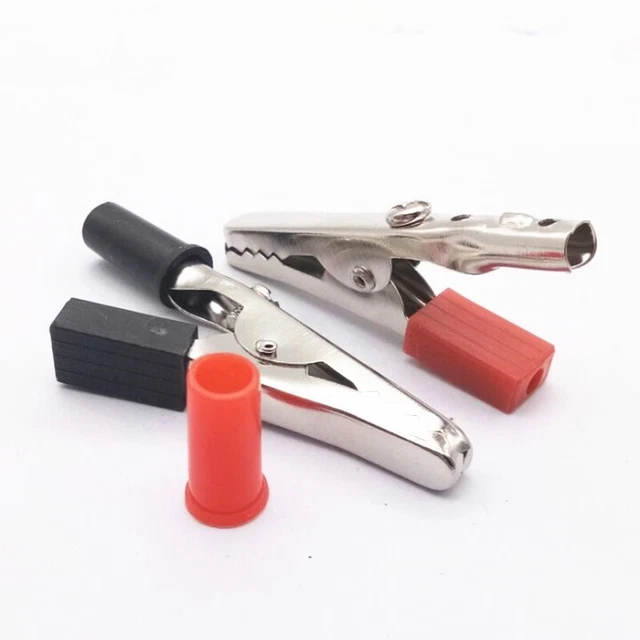 10 PACK INSULATED Electric Alligator Clamps Battery Terminal ...