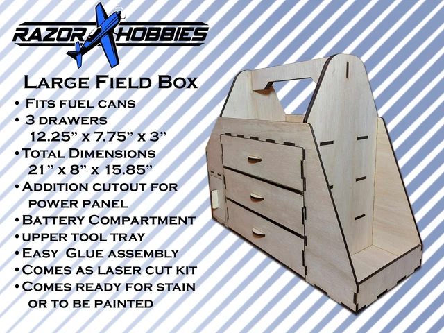 RAZOR HOBBIES RC Plane Pilot Large Flight Field Box Kit £80.11 ...