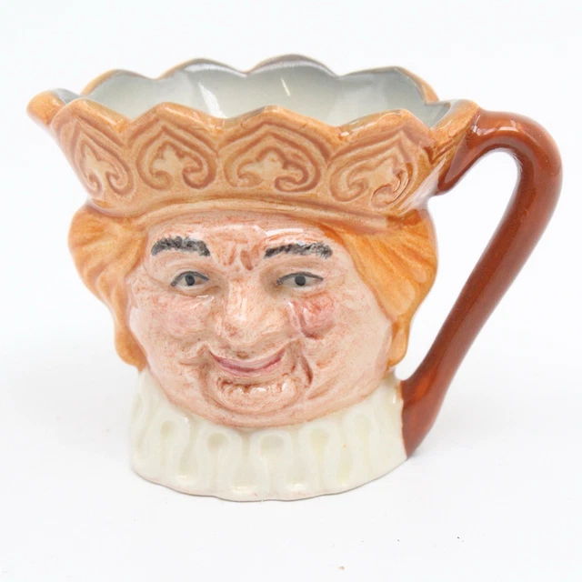 ROYAL DOULTON Old King Cole Tiny Character Jug 1.5” D6871 £12.00 ...