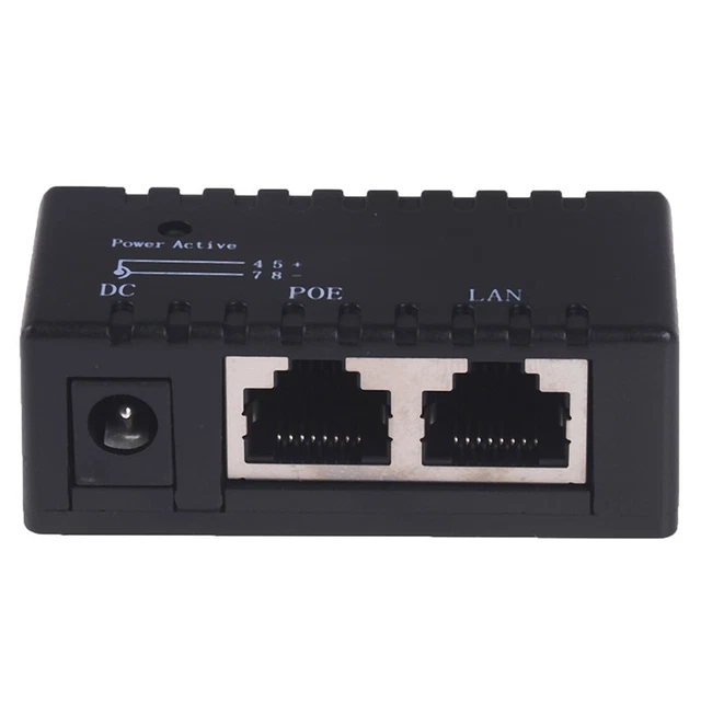 GIGABIT POWER OVER Ethernet Passive PoE Injector Splitter for CCTV IP ...