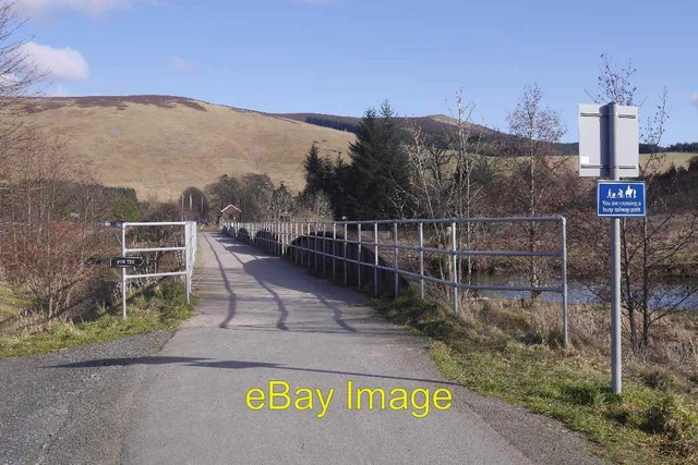 PHOTO 6X4 PATH over the Tweed, Cardrona The railway bridge is now used ...