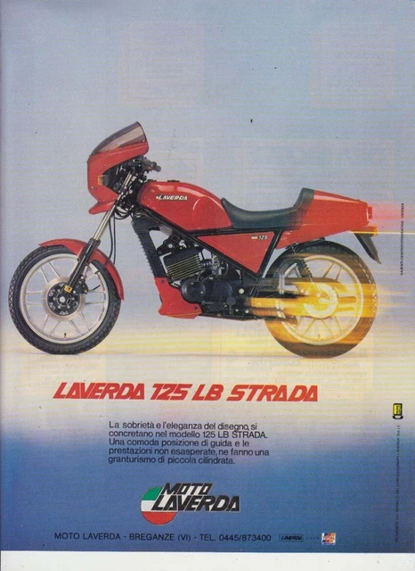 ADVERTISING PUBBLICITÀ-MOTO LAVERDA 125LB STRADA 85 MOTOITALIANE ...