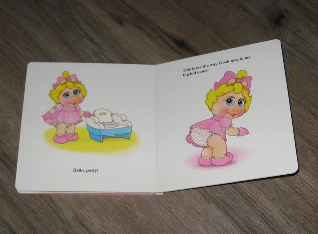 BYE-BYE DIAPERS BOARD BOOK Jim Henson's Muppets Babies MISS PIGGY ...