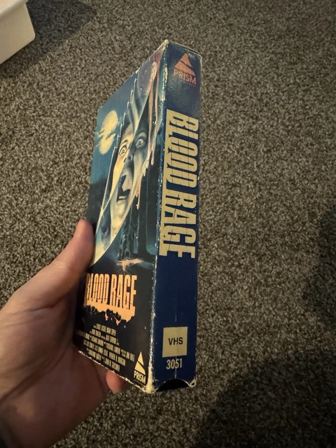 BLOOD RAGE 1987 VHS Horror Movie Tape Prism Entertainment Slasher Gore ...