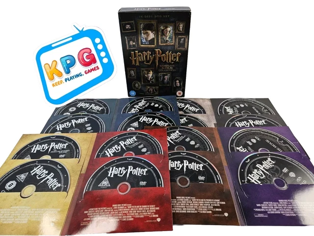 HARRY POTTER COLLECTION - Years 1-7B (Box Set) 16 DVD 8 Film Collection Complete £12.00 ...