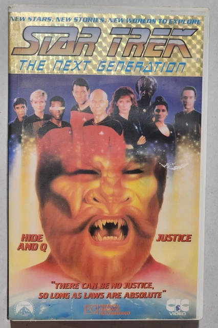 STAR TREK THE Next Generation CIC VHS Tape - Hide and Q, Justice 1987 ...