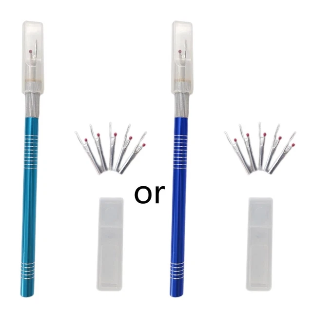 SEAM STITCH RIPPER Unpicker Thread Cutter Sewing Tool with 5x ...