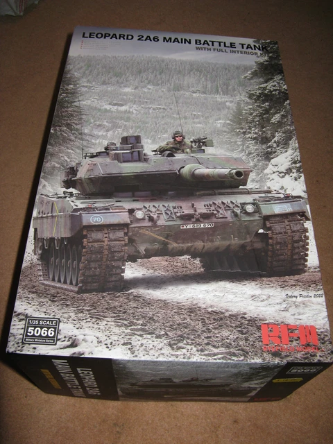 RFM LEOPARD 2A6 Main Battle Tank with Full Interior 1/35 Scale kit ...