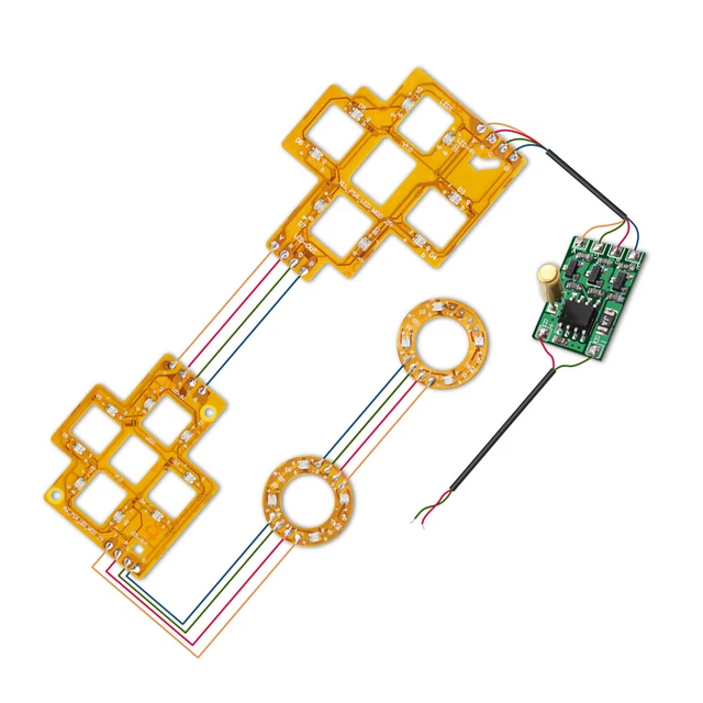 CONTROLLER LED LIGHT Board Repair Parts Color Emitting Panel for PS4 ...