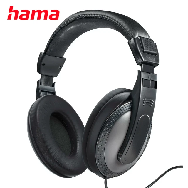 HAMA SHELL WIRED Over-Ear Stereo Headphones/2 Metre Cable/ 3.5mm Jack ...
