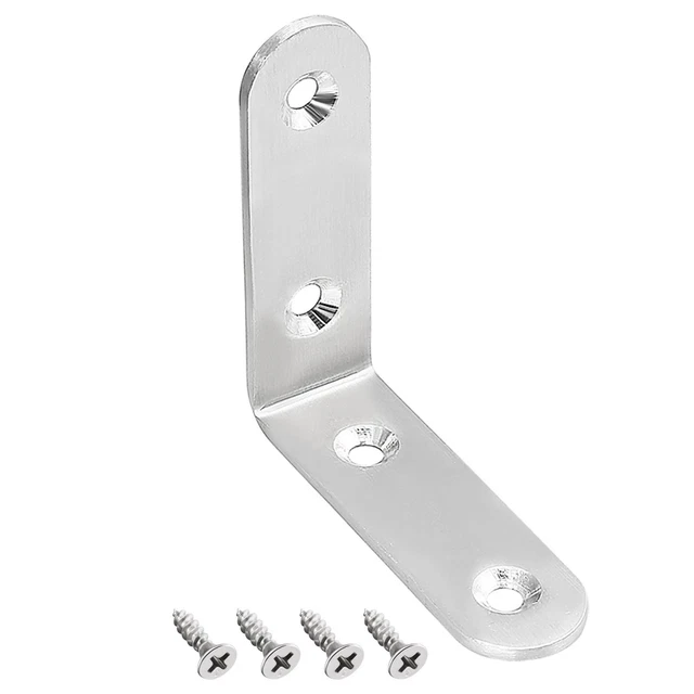 CORNER BRACE ANGLE Bracket Fastener L Shape 65mmx65mmx20mm Stainless ...