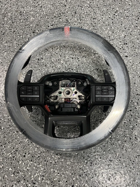 NEW OEM 2021 2022 Ford F150 F-150 Raptor Heated Leather Steering Wheel ...