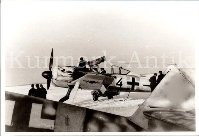 A570 FOTO WEHRMACHT Archiv Repro Luftwaffe Flugzeug Fw190 Winter Front ...