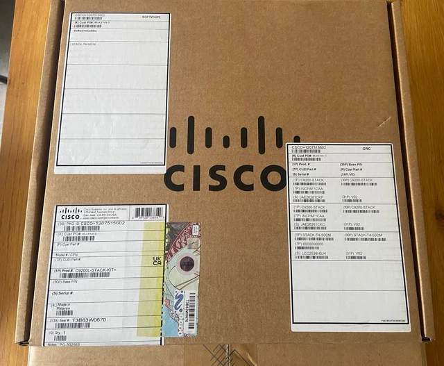 CISCO CATALYST C9200L-STACK-KIT Stacking kit £301.28 - PicClick UK