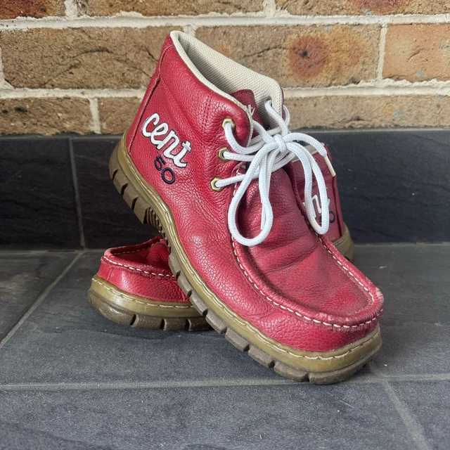 G UNIT 50 Cent Vintage Ankle Boots Shoes 90s Leather Size 8.5 Mens ...