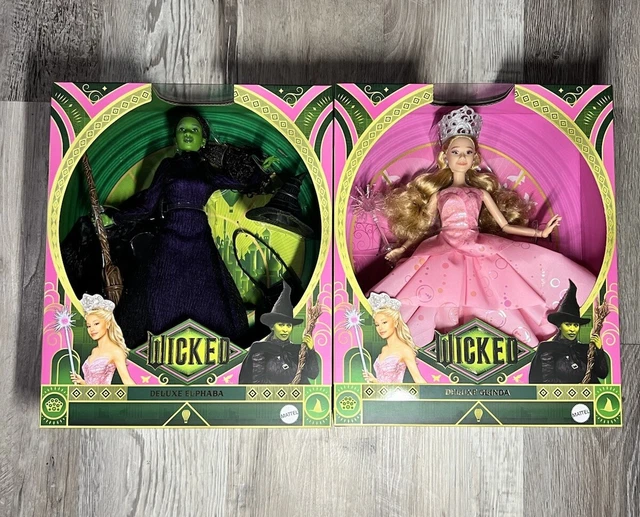 COLLECTIBLE MATTEL WICKED Movie Glinda Elphaba DELUXE Doll Set - URL ...