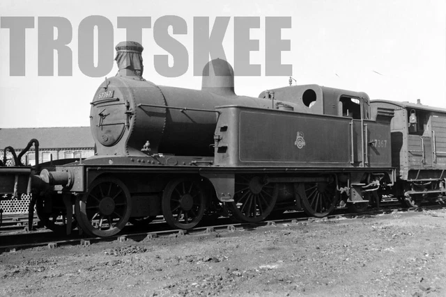 LARGER NEGATIVE BR British Railway Steam Loco 67367 Class C12 Cambridge ...