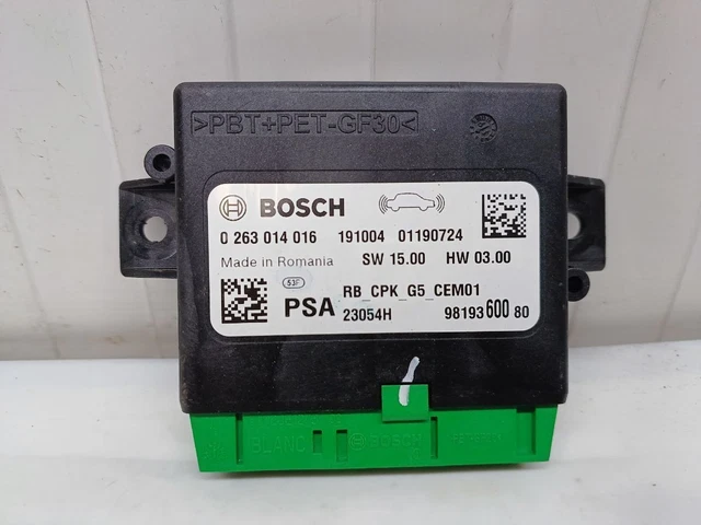 PEUGEOT 3008 GT LINE MK2 17-20 Parking Sensor Control Module 9819360080 ...