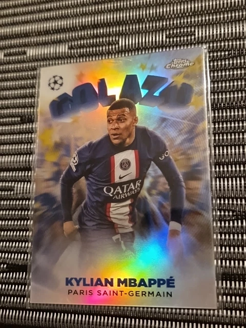 KYLIAN MBAPPÉ 2022-23 Topps Chrome UEFA Soccer GOLAZO Insert PSG EUR 6 ...