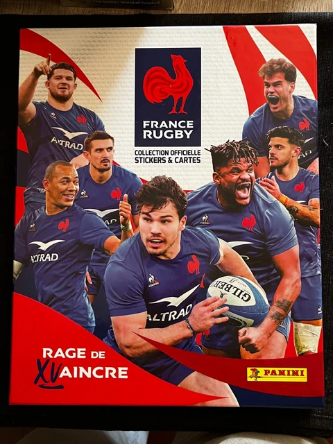 PANINI COFFRET SET Complet Vignettes Rugby Rage De Vaincre + Empty ...