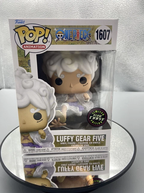 FUNKO POP! ONE Piece Ruffy Gear Five 5 #1607 GITD Glow Chase mit Schutz ...