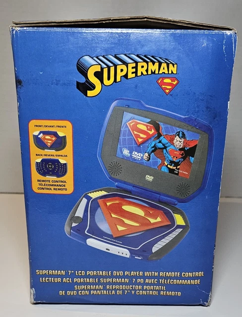 KIDS STATION SUPERMAN DVD Player Model #KSU744C With Remote Open Box ...
