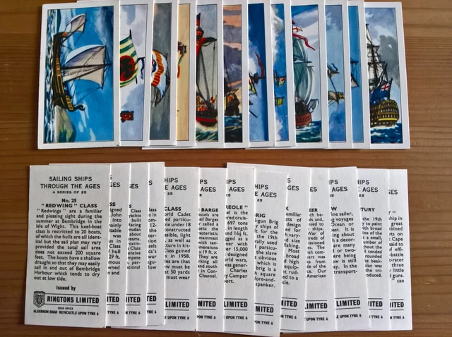 RINGTONS TEA TRADE cards: Sailing Ships through the Ages complete full ...