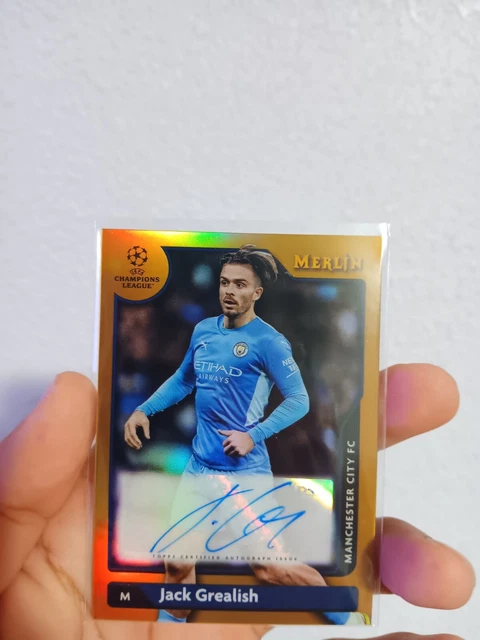 2021-2022 TOPPS MERLIN Jack Grealish Machester City or voiture 14/50 ...